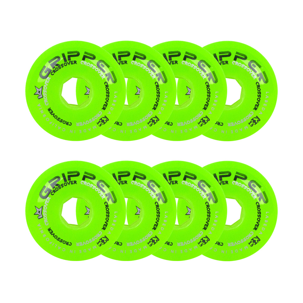 Labeda Roller Hockey Wheels - Gripper Crossover 72mm 74A Green (8-Pack ...
