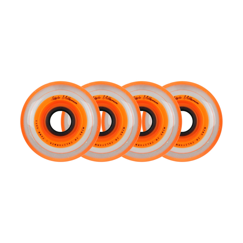 Labeda Roller Hockey Wheels - Millennium Gripper 76mm 76A Orange (4-Pa ...