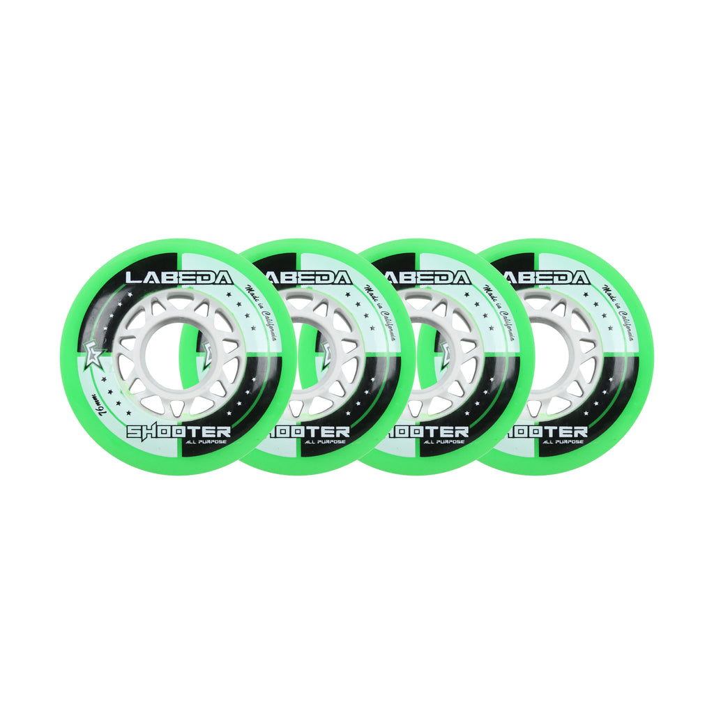 Labeda Roller Hockey Wheels - Shooter 76mm 83A Green (4-Pack) – TGM ...