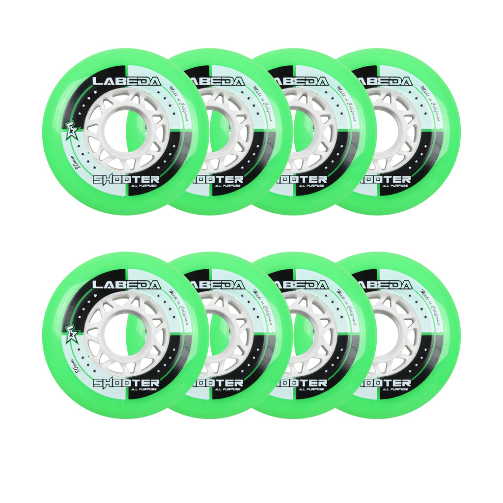 Labeda Roller Hockey Wheels - Shooter 80mm 83A Green (8-Pack) – TGM ...