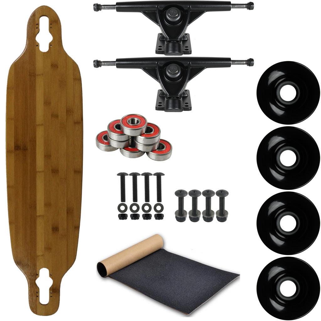 Moose Longboard Complete 9" x 36" Drop Through Bamboo Bottom – TGM ...
