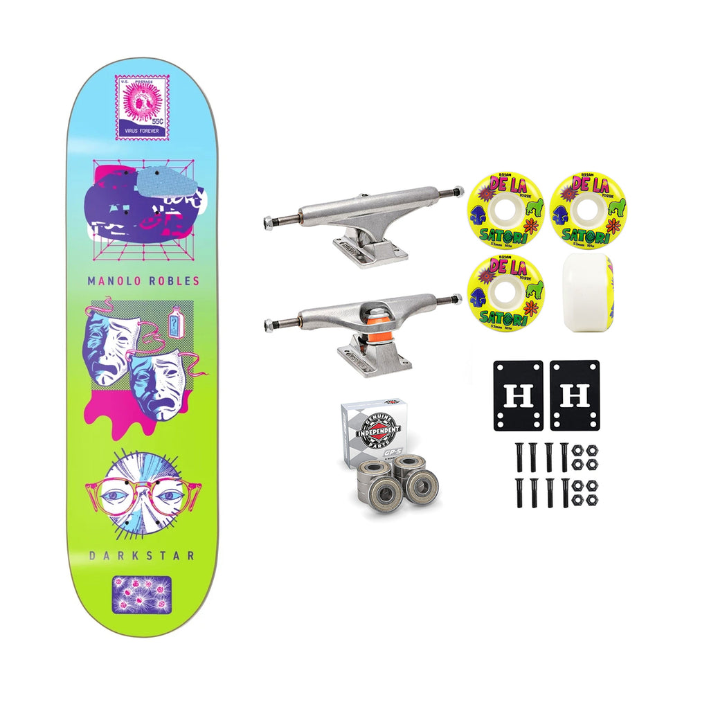 Darkstar Skateboard Premium Complete Manolo New Abnormal 8.0" w/ Indep ...