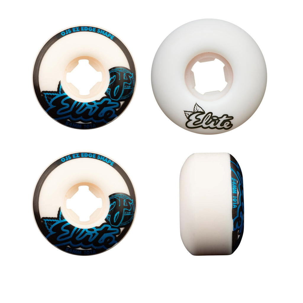 OJ III Wheels 54mm Elite EZ Edge 101A White – TGM Skateboards
