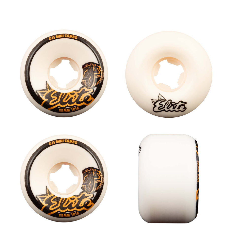 OJ III Wheels 58mm Elite Mini Combo 101A White – TGM Skateboards
