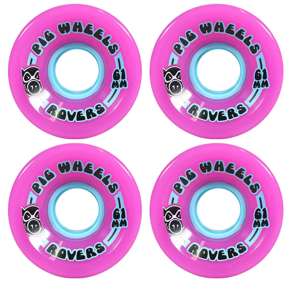 Pig Skateboard Wheels Rover 85A Pink 61mm – TGM Skateboards