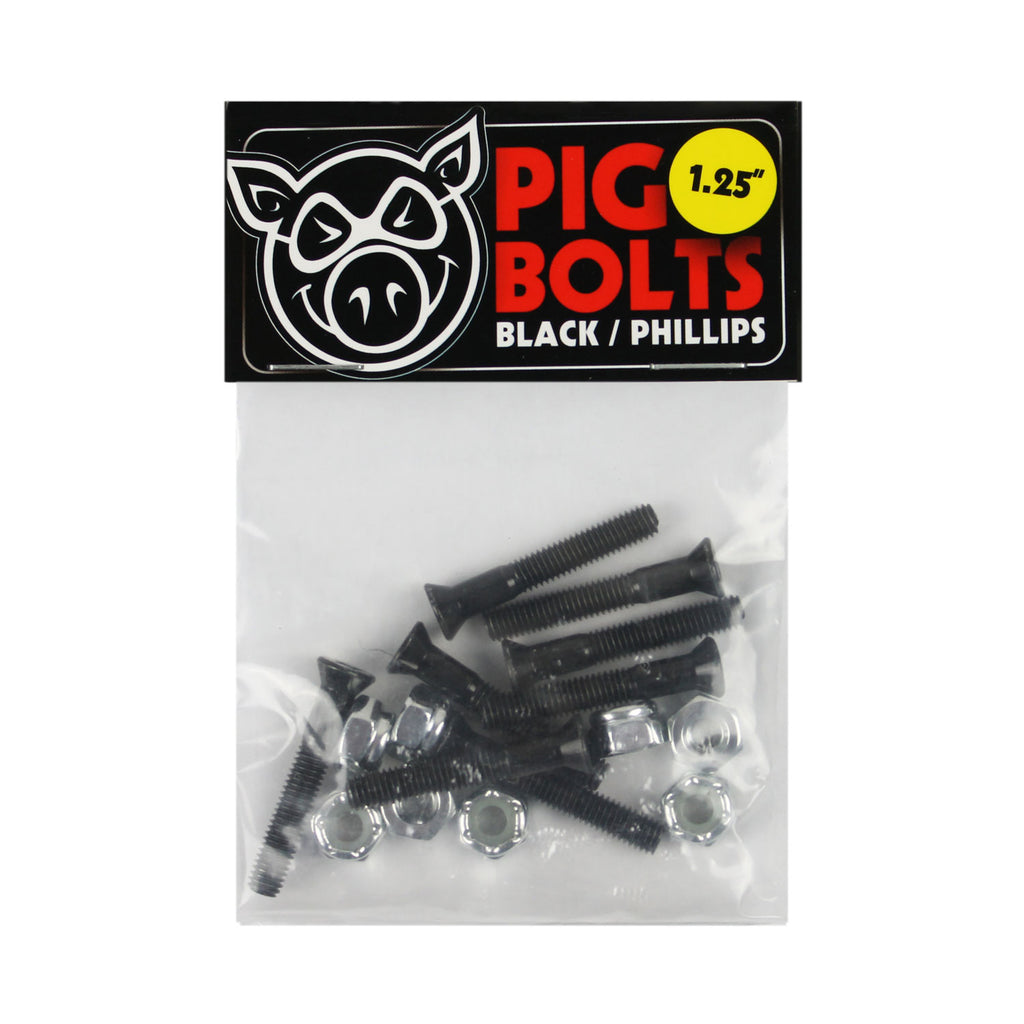Pig Hardware Phillips Black 1.25" – TGM Skateboards