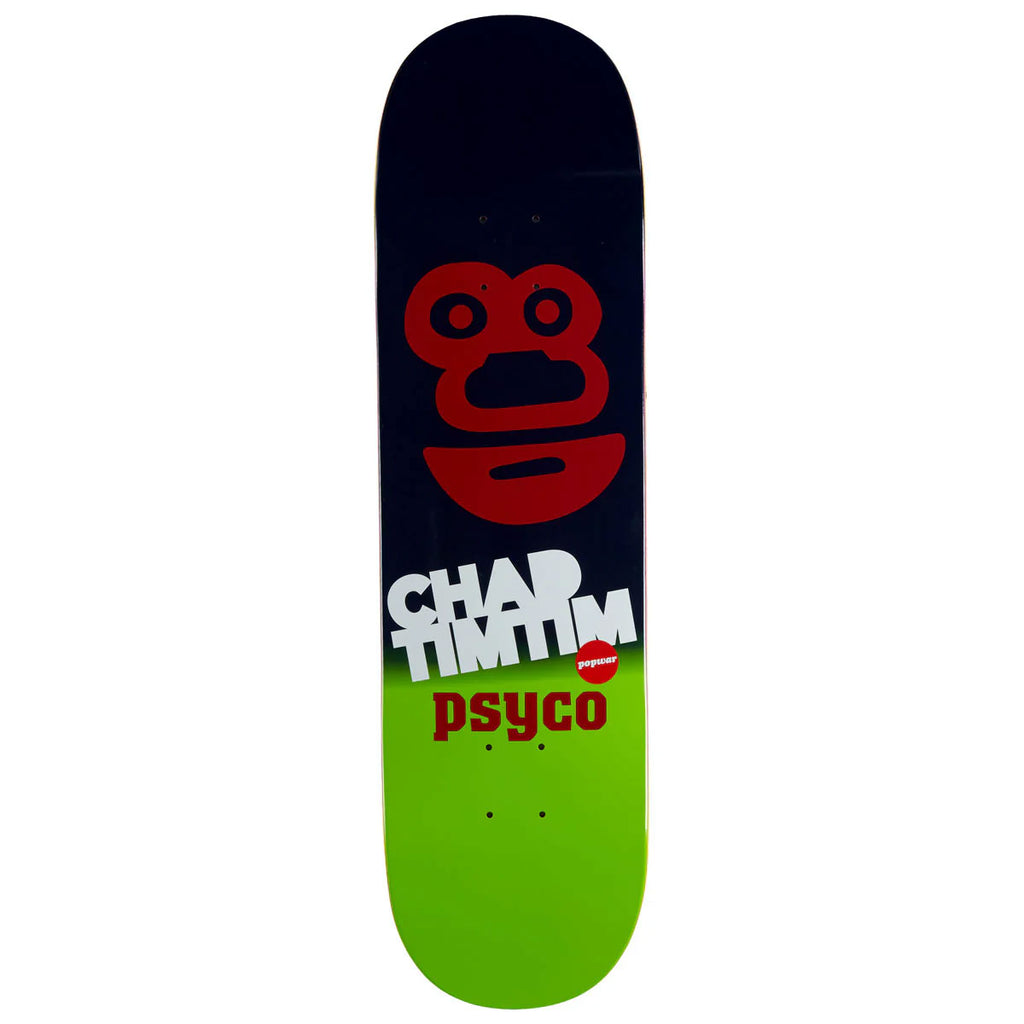 Popwar Heritage Skateboard Deck Chad Tim Tim Psycho 7.625" x 31.5 ...