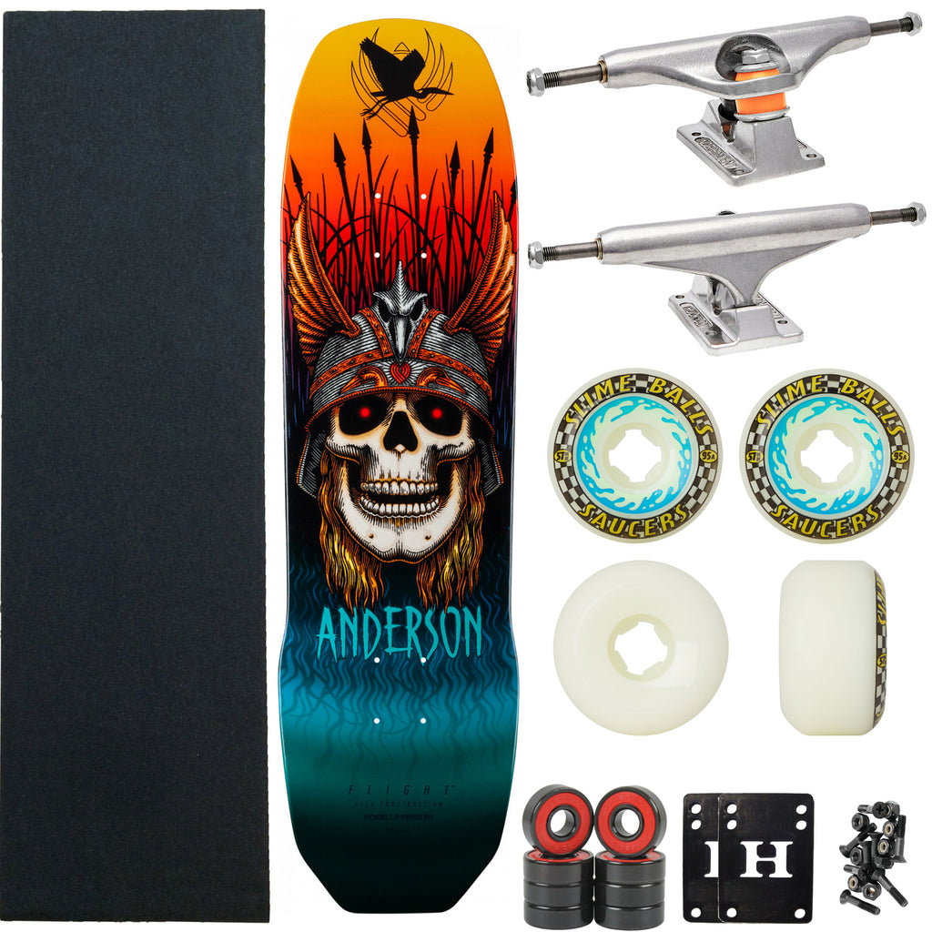 Powell Peralta Andy Anderson Complete 8.45" Independent Trucks / Slime ...