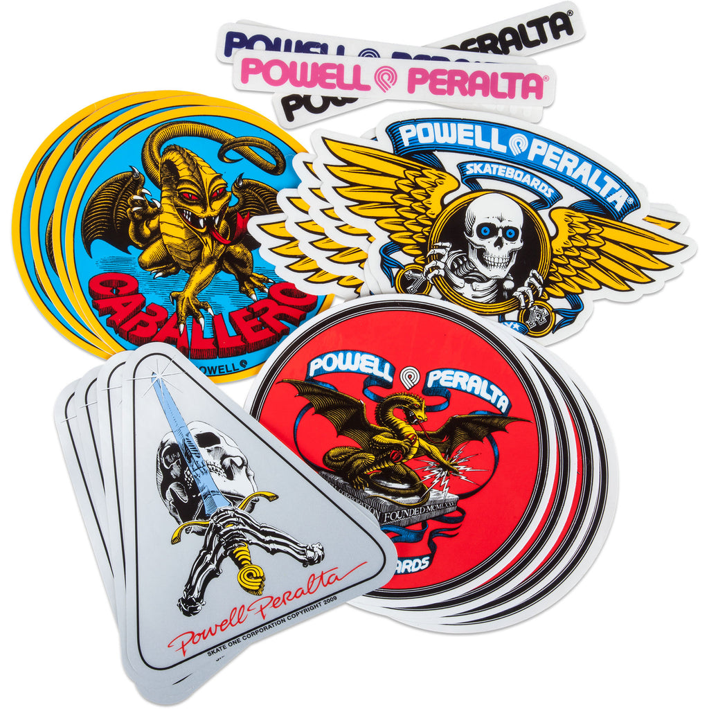 Powell Peralta Sticker Pack - Includes 20 Stickers - Caballero, Sword ...