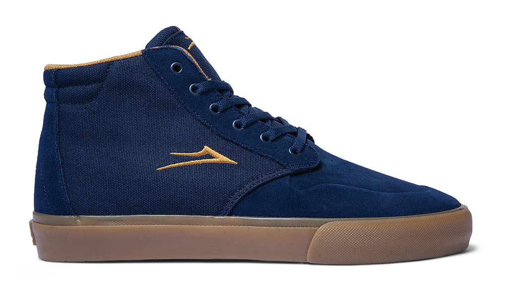 Lakai Skateboard Shoes Riley Hawk 3 High Navy/Gum Suede – TGM Skateboards