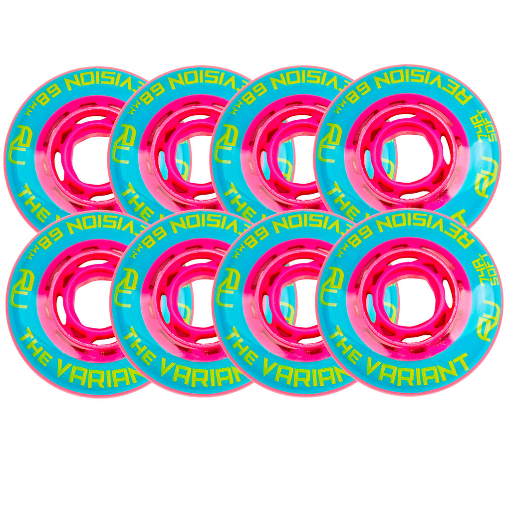 Revision Roller Hockey Wheels Indoor 68mm Variant Soft 74A 8-Pack – TGM ...