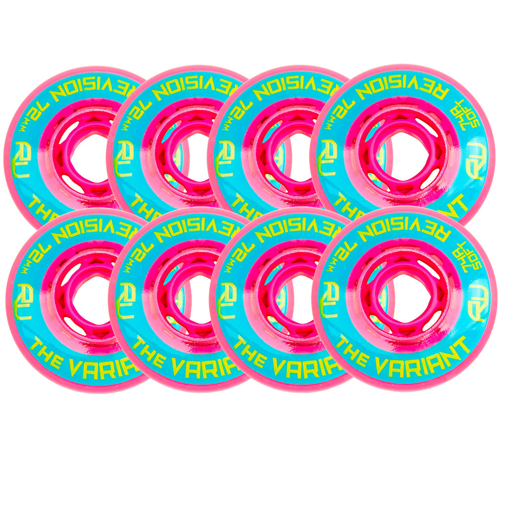 Revision Roller Hockey Wheels Indoor 72mm Variant Soft 74A 8-Pack – TGM ...