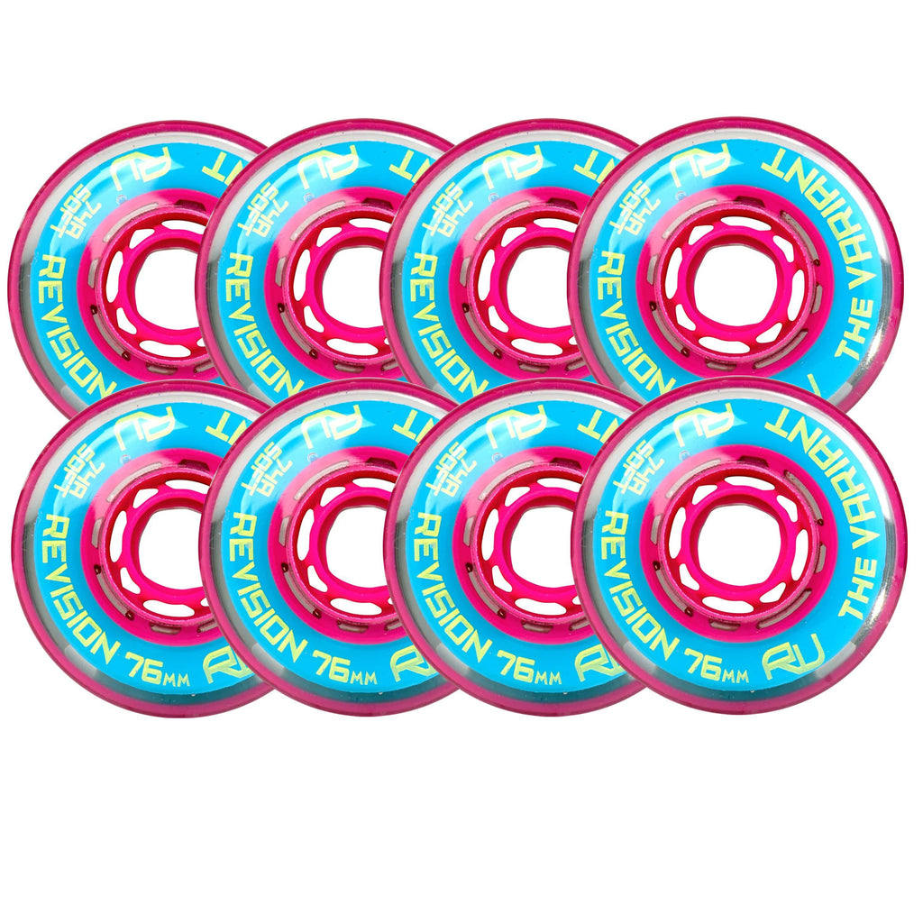 Revision Roller Hockey Wheels Indoor 76mm Variant Soft 74A 8-Pack – TGM ...