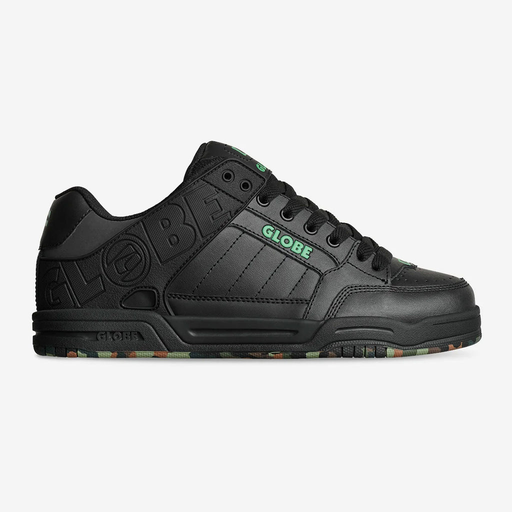 Globe Skateboard Shoes Tilt Black/Green/Mosaic – TGM Skateboards