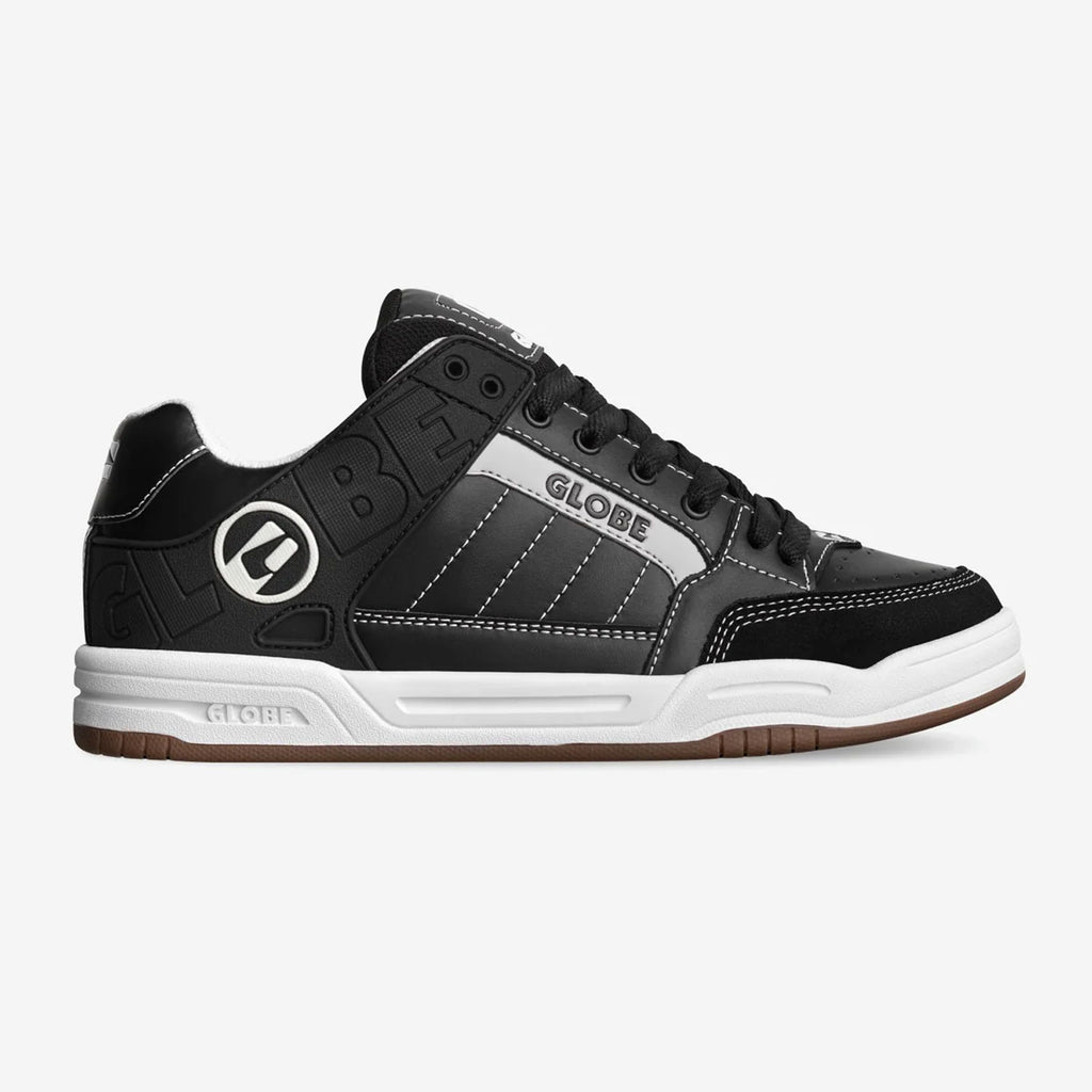 Globe Skateboard Shoes Tilt Black/White/Stitch – TGM Skateboards