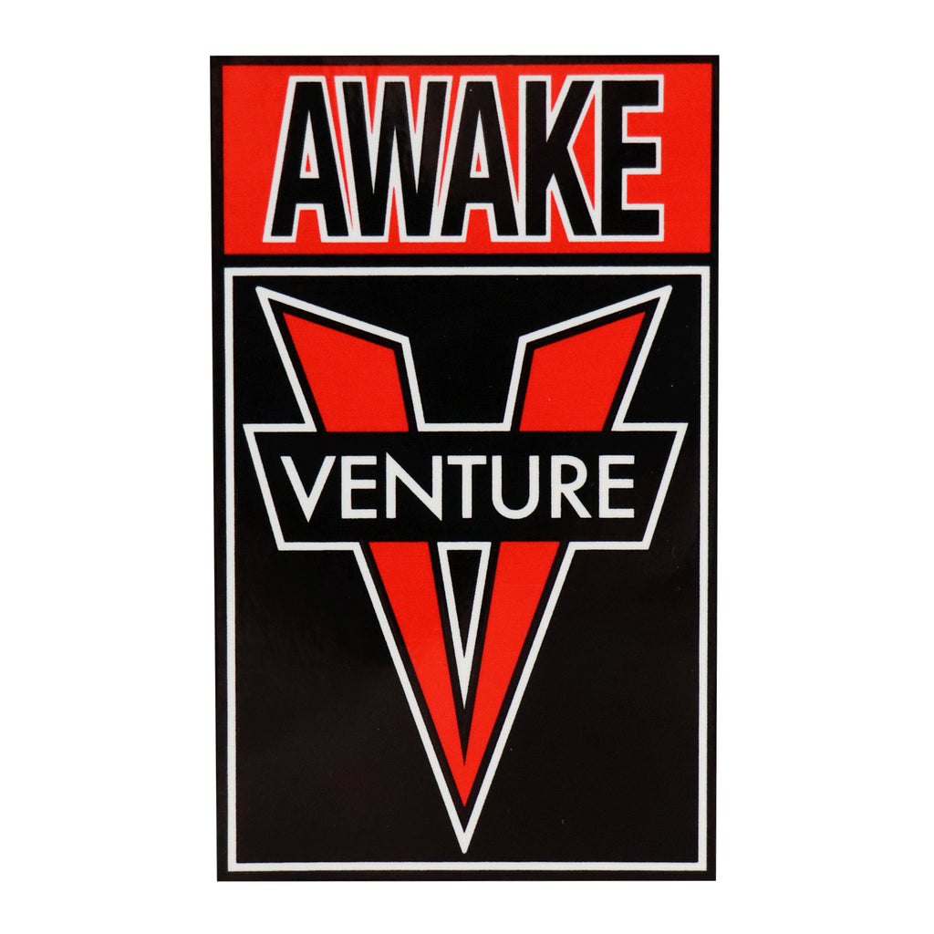 Venture Trucks Skateboard Sticker OG Awake Red/Black 3" x 5" – TGM ...