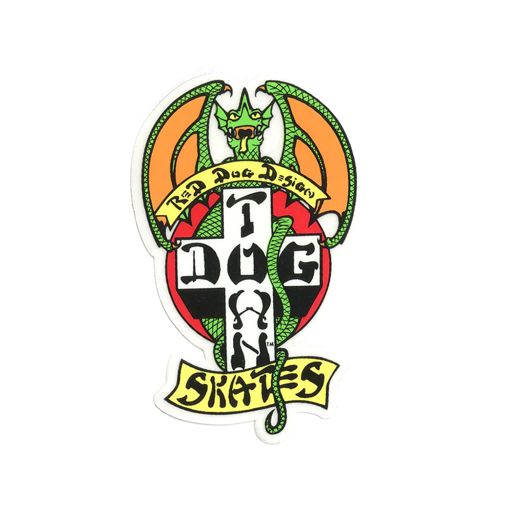 Dogtown Skateboards Sticker Red Dog 4" – TGM Skateboards