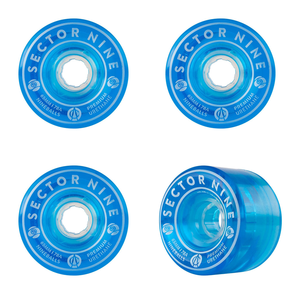 Sector 9 Longboard Wheels Nineballs Blue 65mm 78A – TGM Skateboards