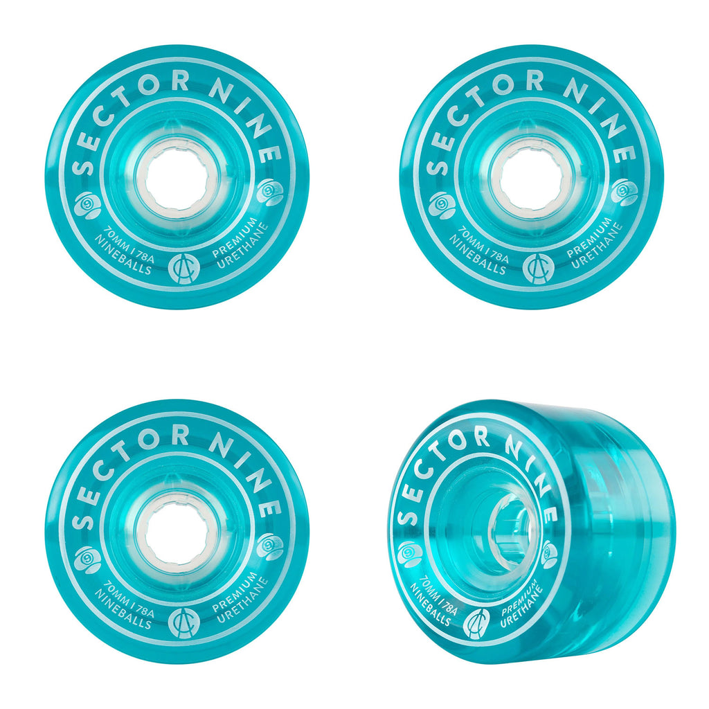 Sector 9 Longboard Wheels Nineballs Blue 70mm 78A – TGM Skateboards