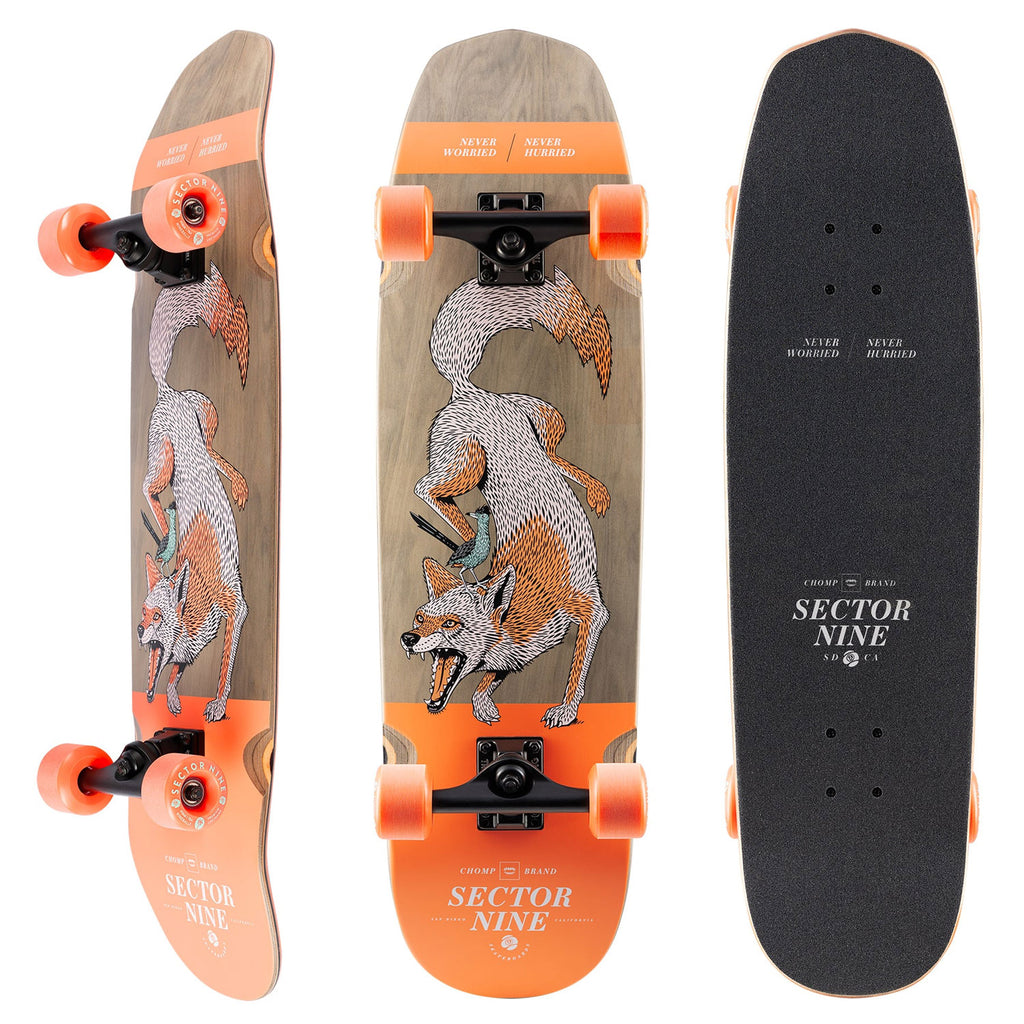 Sector 9 Longboards Cruiser Ditch Witch Coyote Double Kick 9" x 33 ...