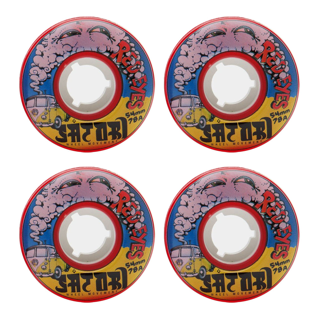Satori Movement Skateboard Wheels 54mm Red Eye Cruisers 78a – TGM ...