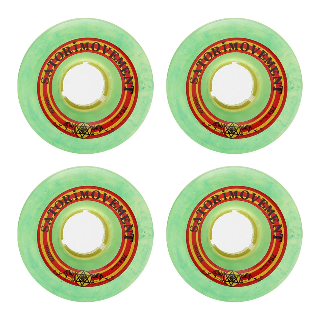 Satori Movement Skateboard Wheels 62mm Rasta Cruisers 78a – TGM Skateboards
