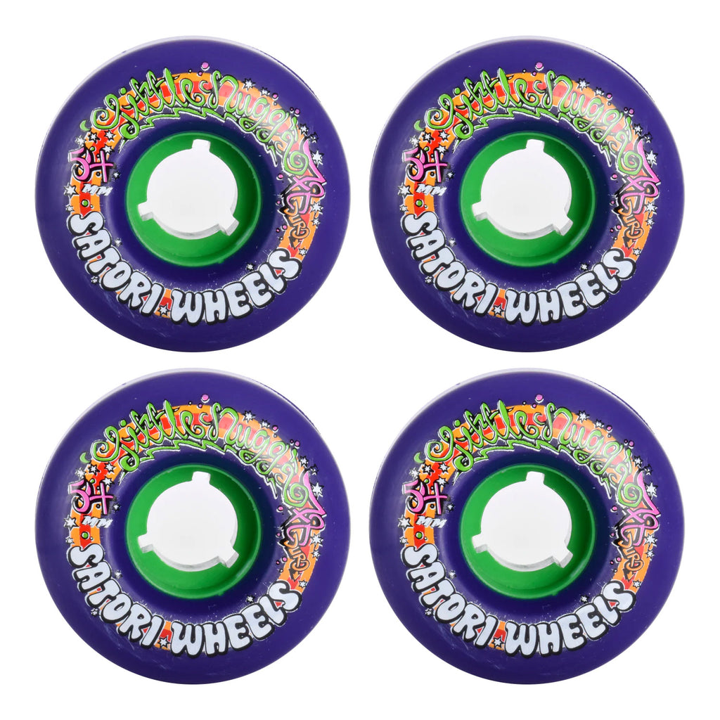 Satori Movement Skateboard Wheels 54mm Lil Nugz Cruisers 78a Purple ...