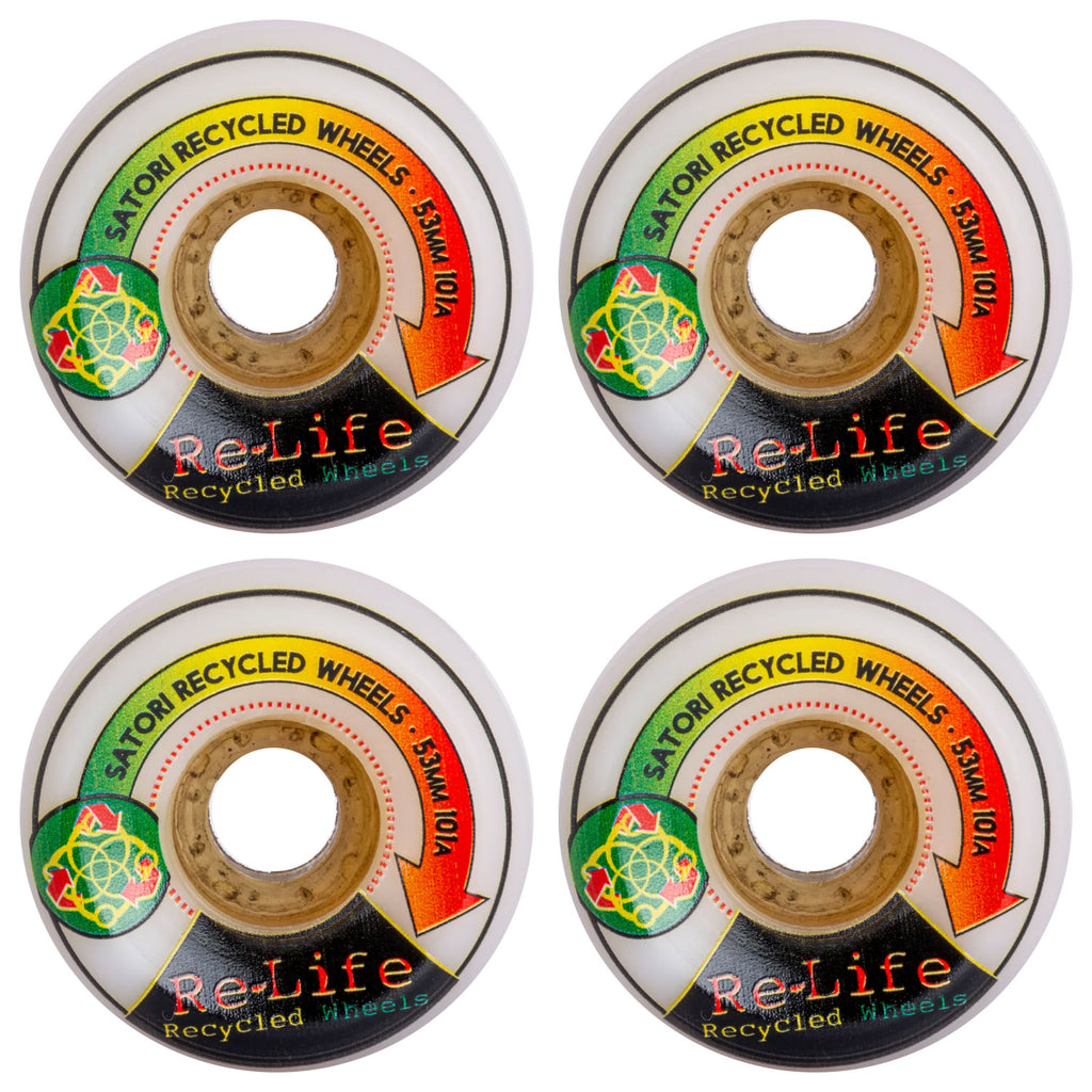 Satori Movement Skateboard Wheels 53mm ReLife Recycled Wheels (Conical ...