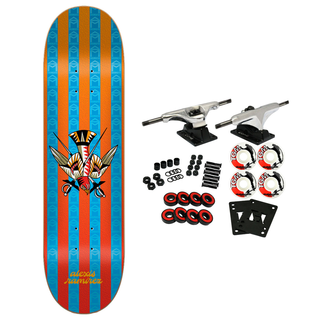 Sk8 Mafia Skateboard Complete Good Luck Alexis Ramirez 8.5" x 32" – TGM ...