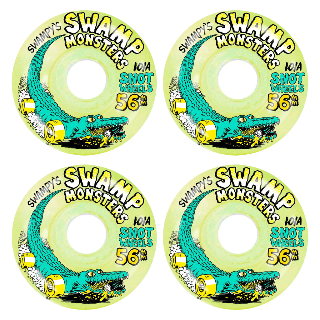 Snot Wheel Co. Skateboard Wheels 56mm Swampys Swamp Monsters Conical 1 ...