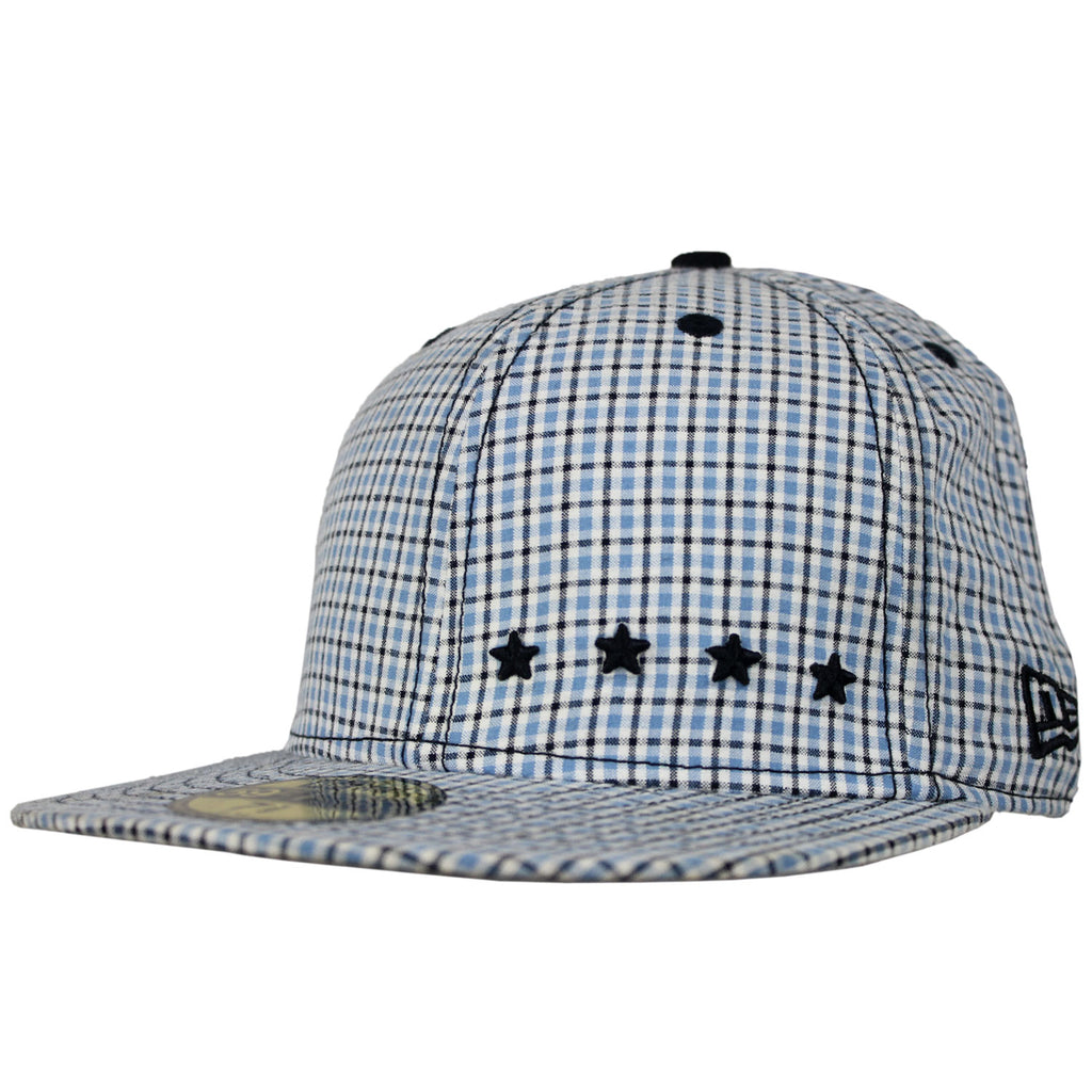 Fourstar Hat STARS WHITE PLAID NEW ERA 7 – TGM Skateboards