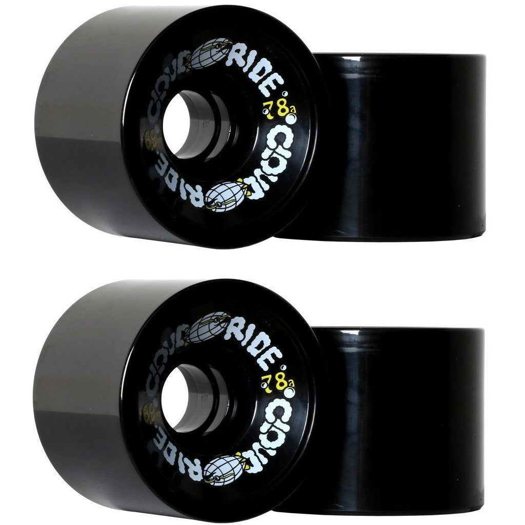 Cloud Ride Wheels Street Cruisers 69mm 78A Black (Set of 4) – TGM ...
