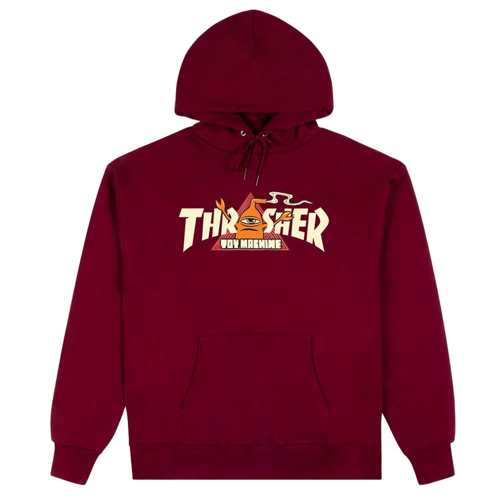 Thrasher Skateboard Hoody Toy Machine Vortex Maroon – TGM Skateboards