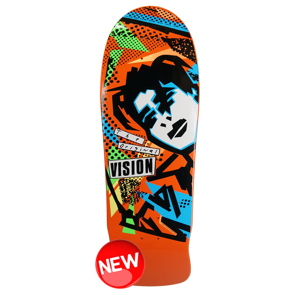 Vision Skateboard Deck Gonz Modern Concave Orange 10" x 30.25" Old Sch ...