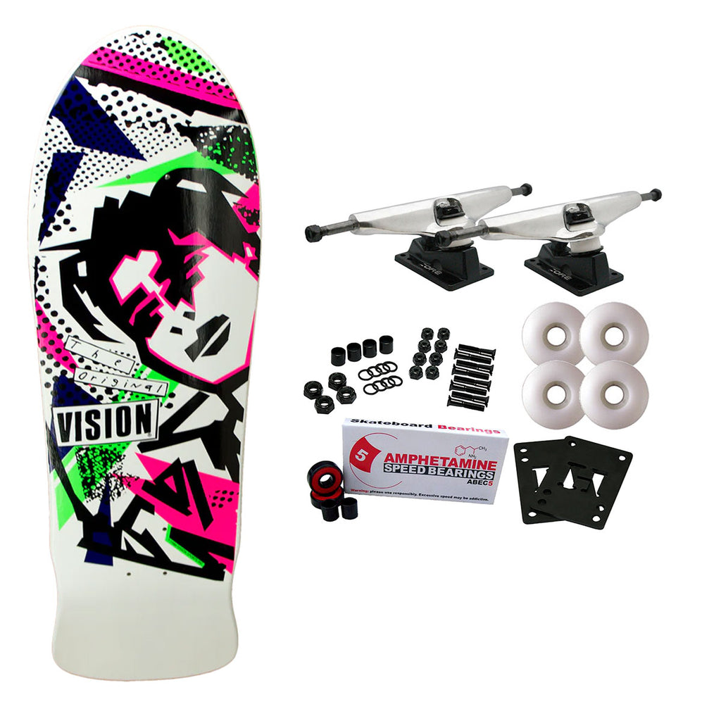 Vision Skateboard Complete Gonz Modern Concave White 10" x 30.25" Old ...