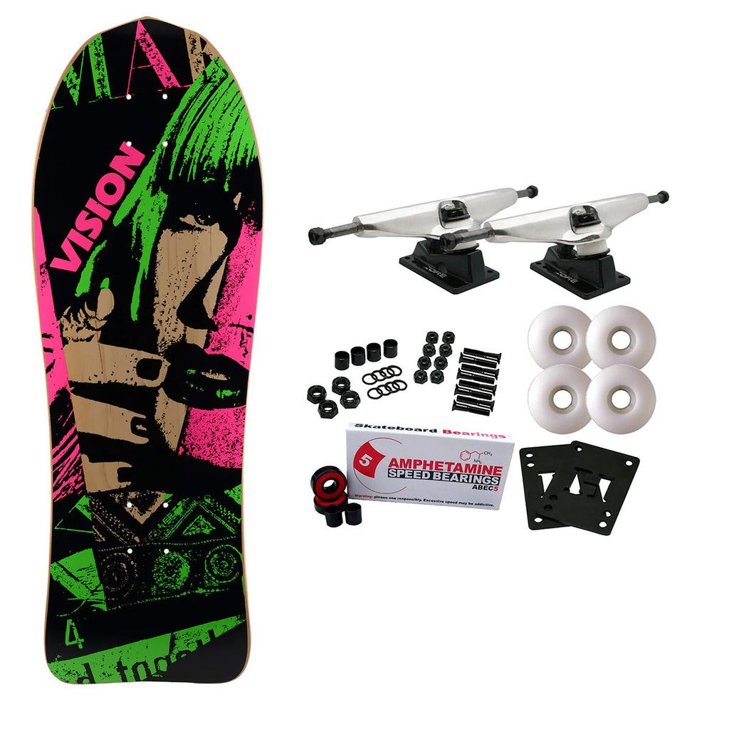 Vision Skateboard Complete Aggressor Natural 10.5" x 30.5" Old School ...
