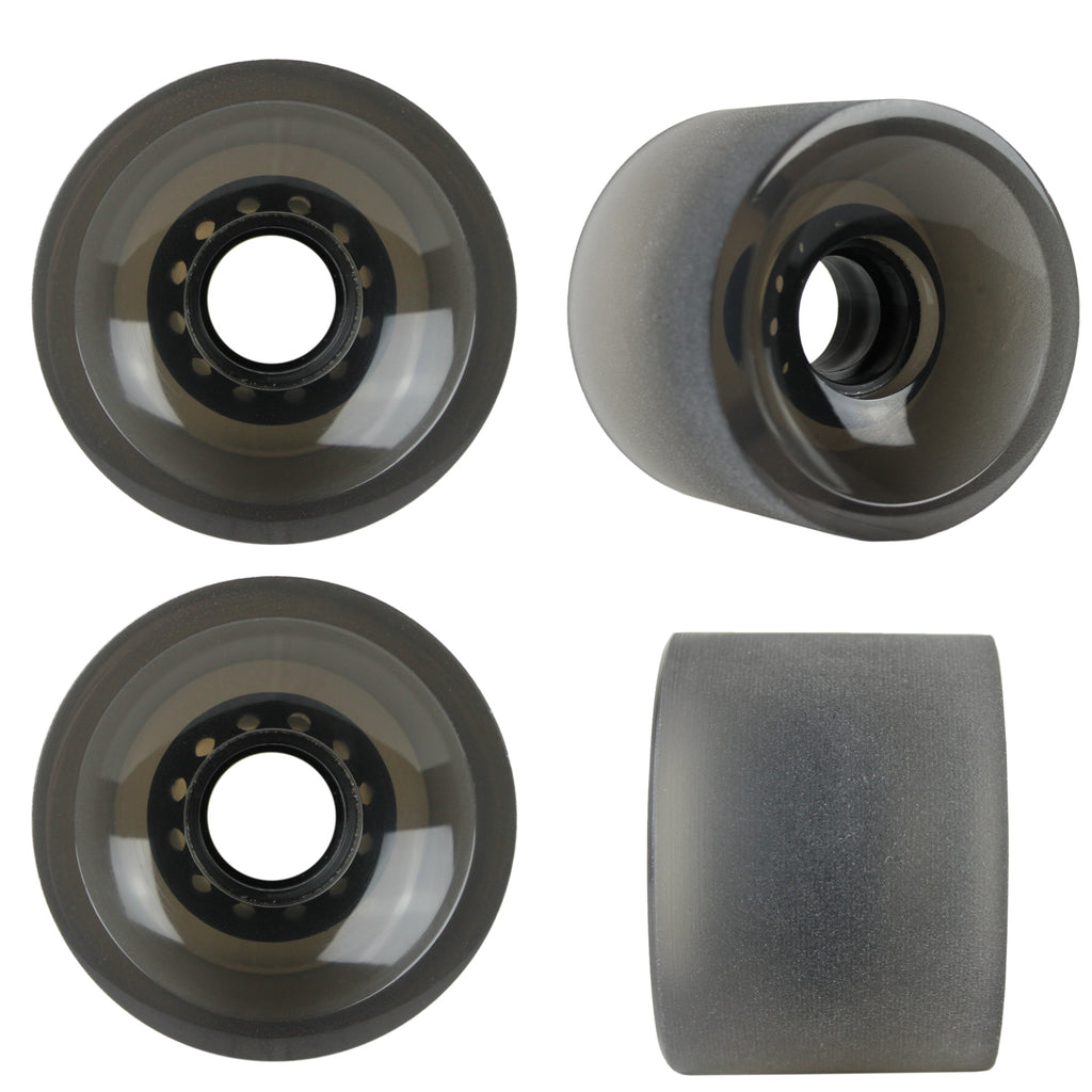 Longboard Wheels - 70mm 82a Shaved Black Set of 4 – TGM Skateboards