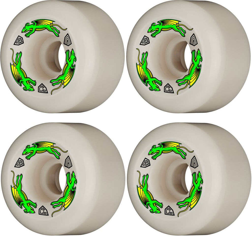 Powell Peralta Skateboard Wheels Dragon Formula Nano Rat A2 97A 56mm x ...
