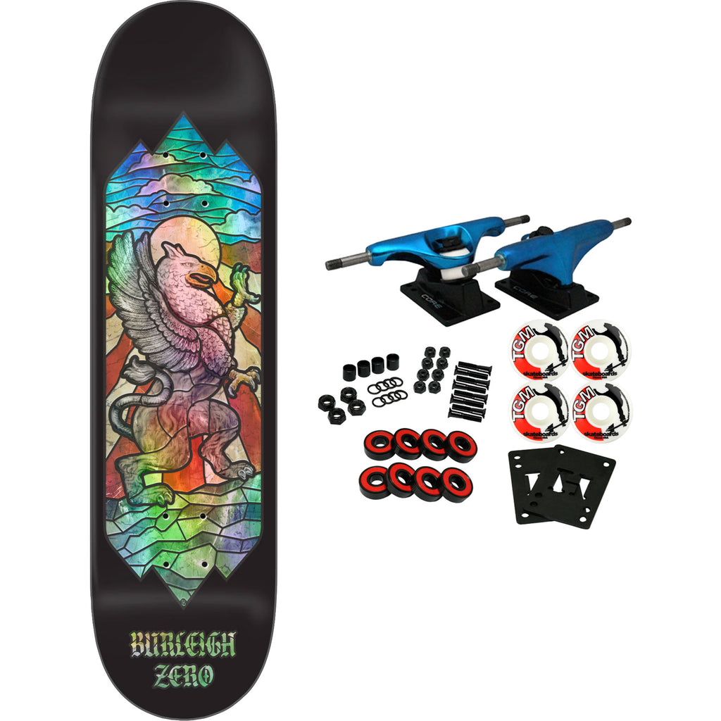 Zero Skateboard Complete Burleigh Stained Glass 8.5" x 32.3" – TGM ...