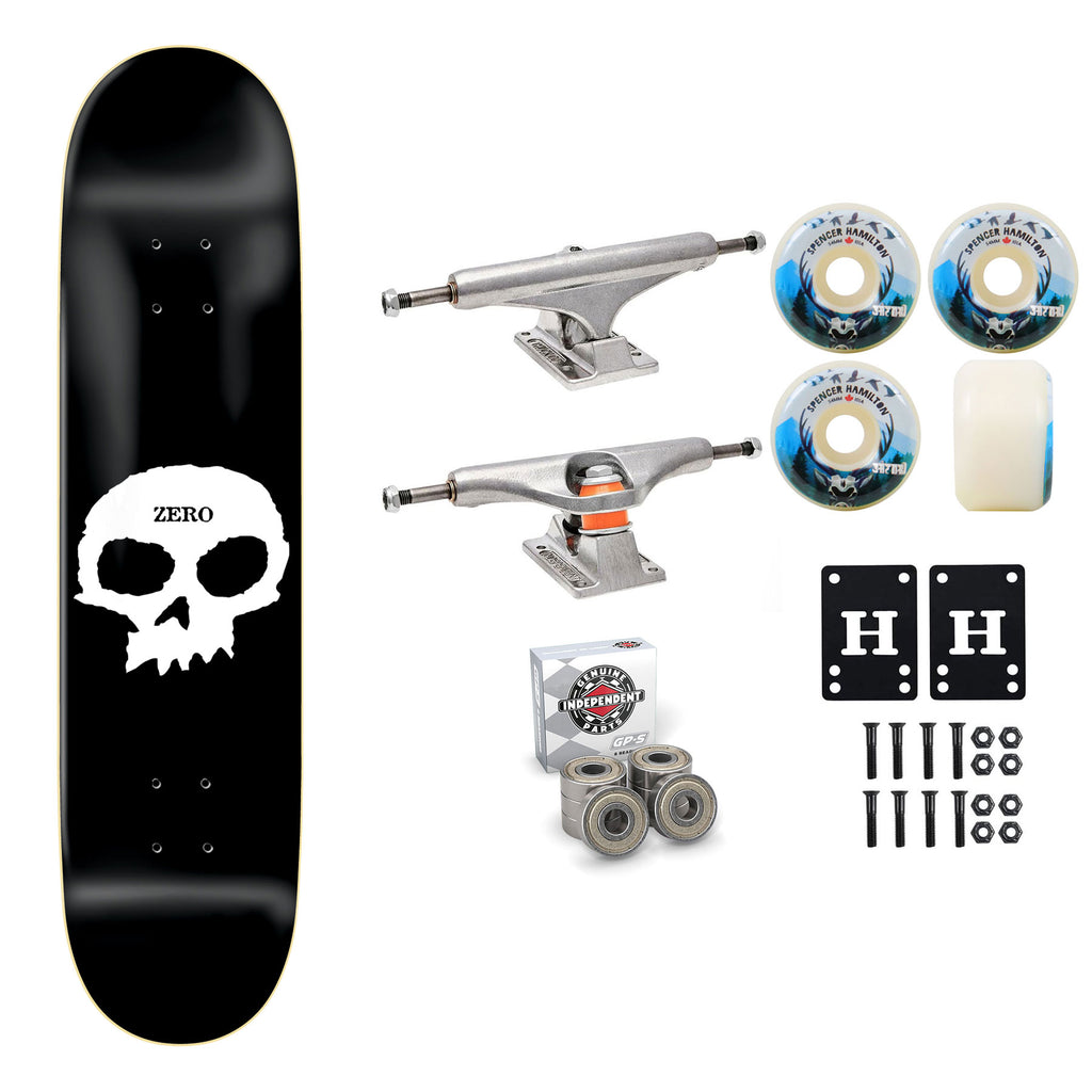 Zero Skateboard Single Skull 8.125" Independent Satori Premium Kit ...