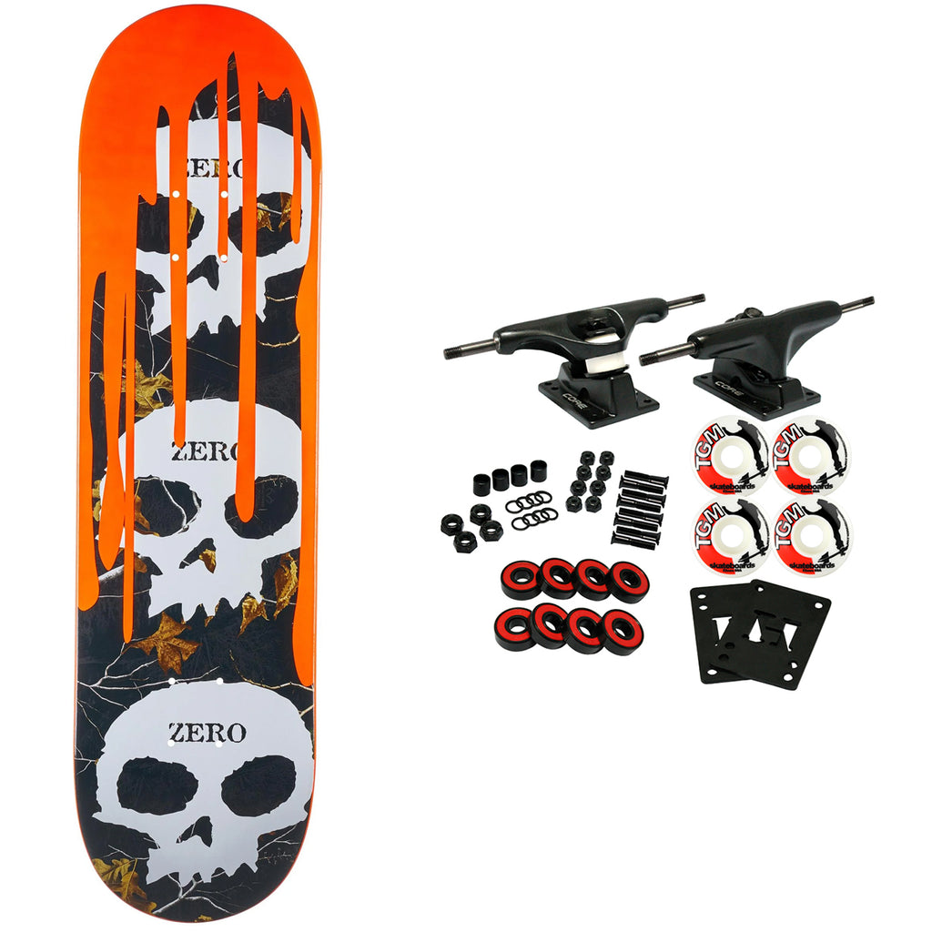 Zero Skateboard Complete 3 Skull Blood Realtree V2 8.25" x 31.9" – TGM ...