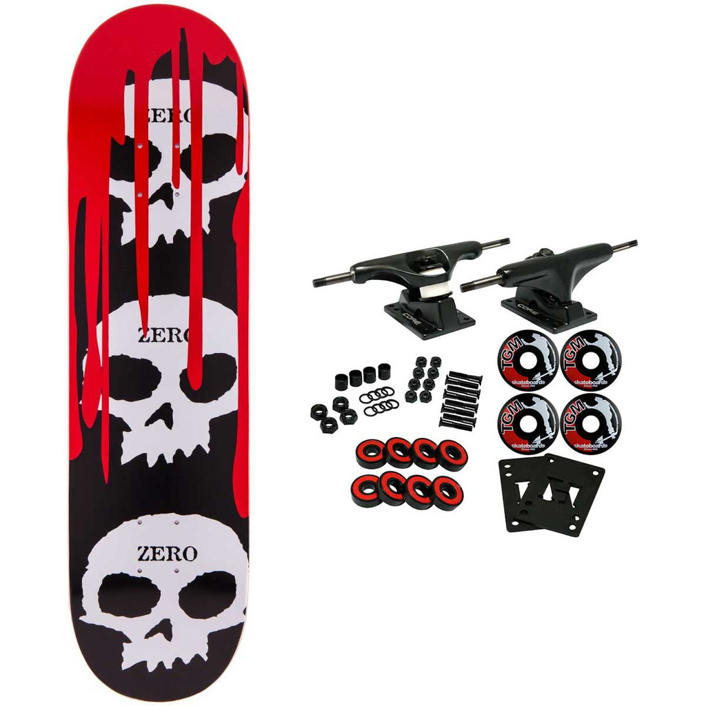Zero Complete 3 Skulls with Blood 8.5" – TGM Skateboards