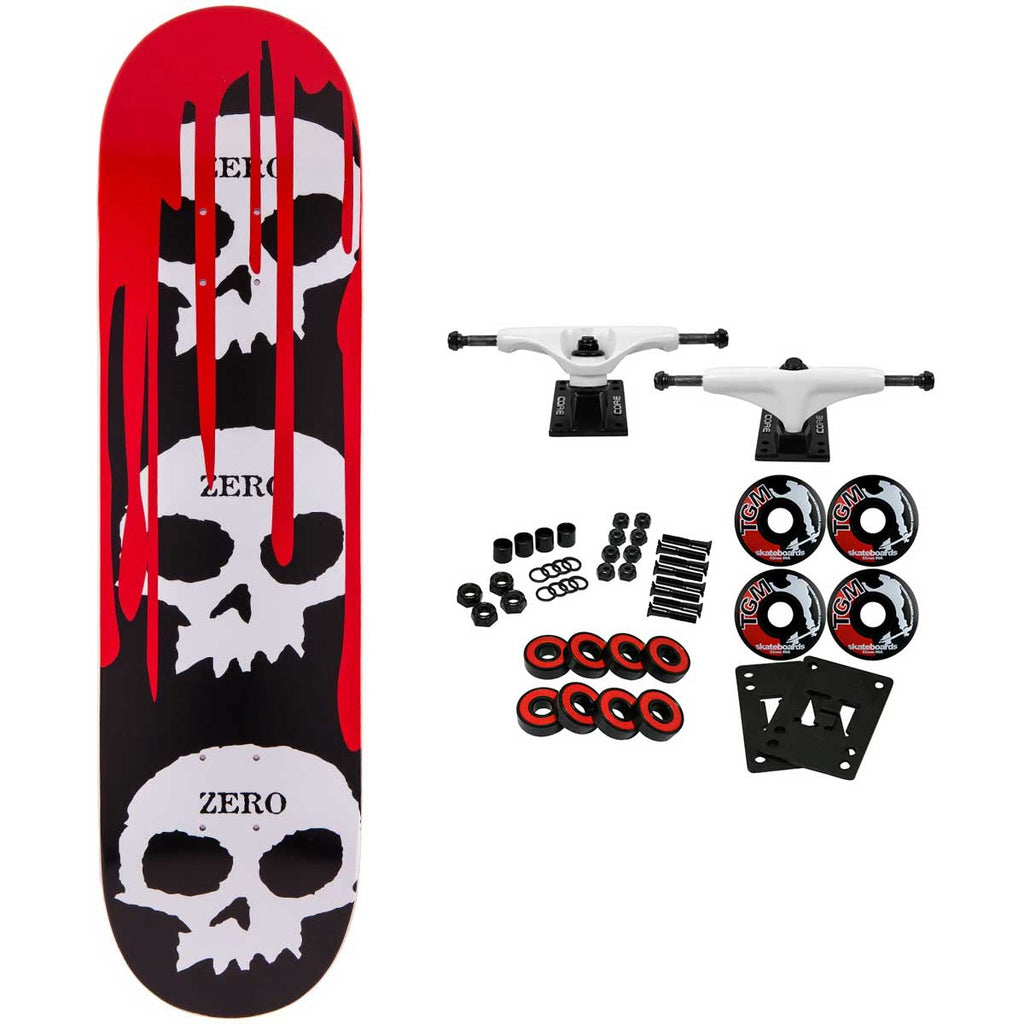 Zero Complete 3 Skulls with Blood 8.0" – TGM Skateboards