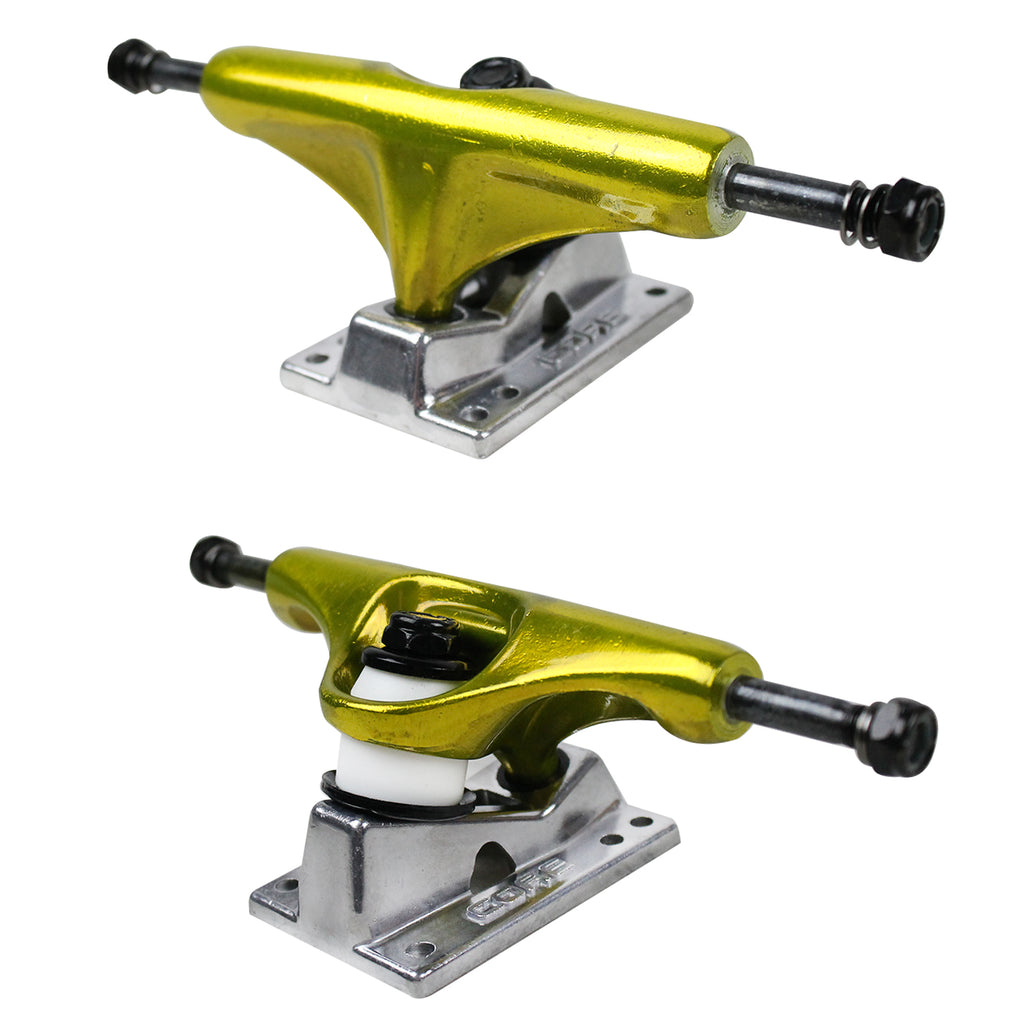 Core Trucks 5.0 (7.75") Anodized Gold / Silver Base – TGM Skateboards
