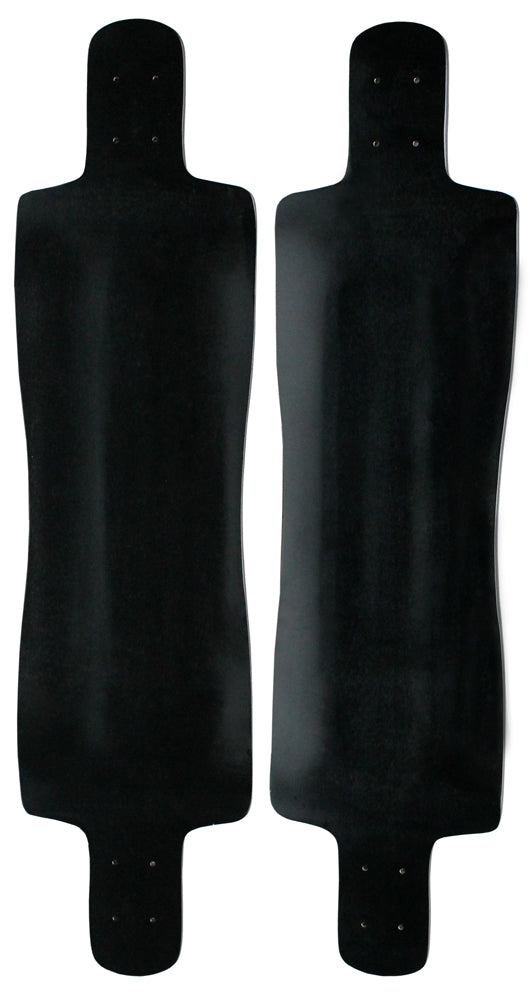 Longboard Moose Freeride/Freestyle Drop Down Deck 10 x 40 Dipped Black ...