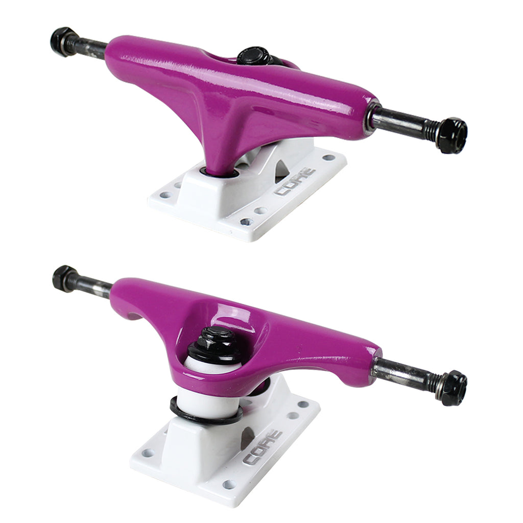 Core Trucks 5.0 (7.75") Dipped Purple / White Base – TGM Skateboards
