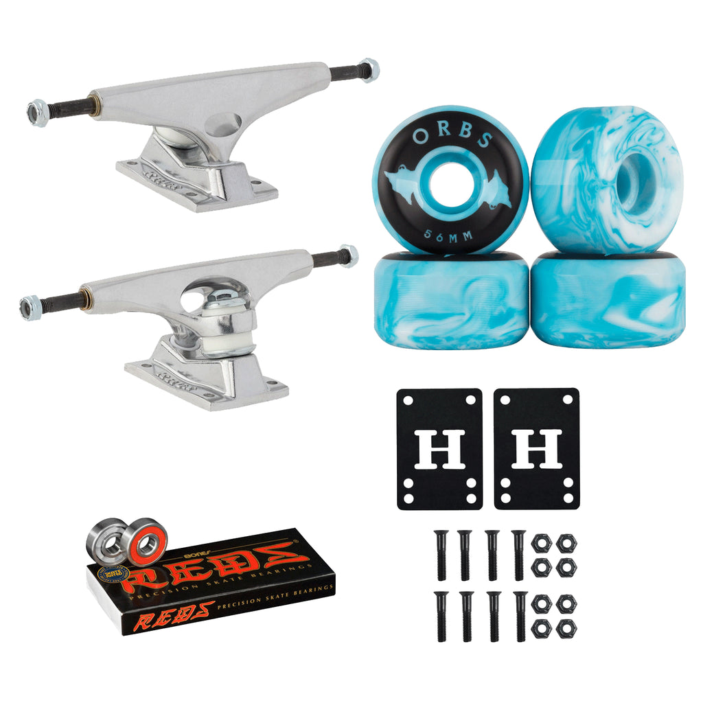 Krux Skateboard Trucks DLK Raw 8.25" Welcome Specter 56mm Bones Reds B ...