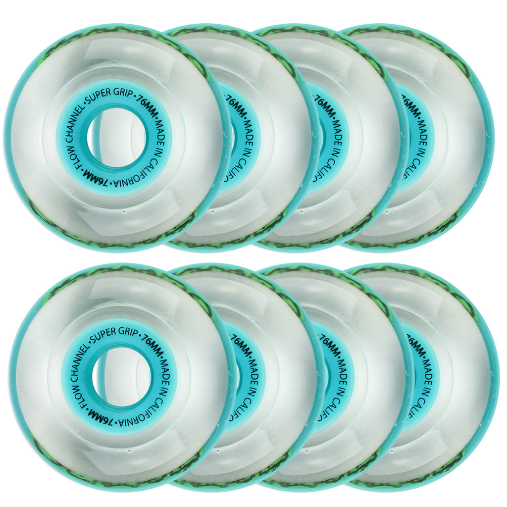 Labeda Roller Hockey Wheels - Slime 76mm 76A Aqua Blue (8-Pack) – TGM ...