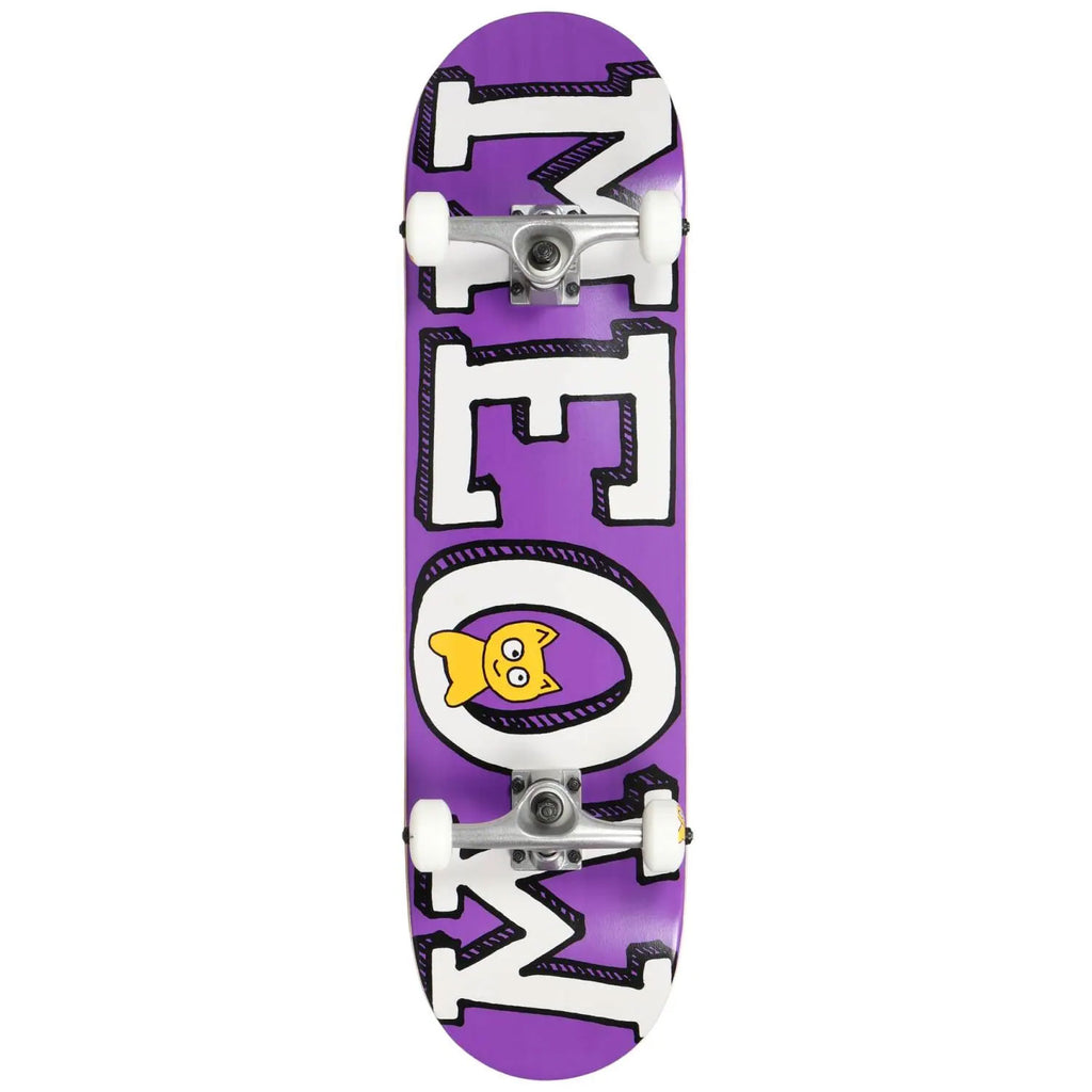 Meow Skateboard Complete Logo Purple 8.25" – TGM Skateboards