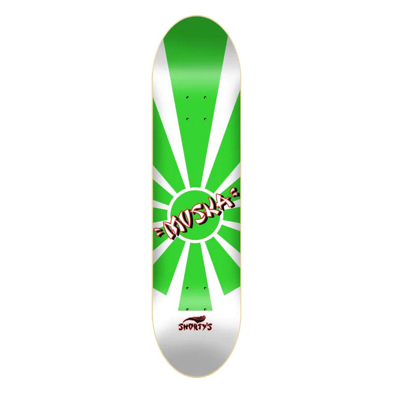 Shortys Skateboard Deck Muska Rising Sun Green 8.125" Re-Issue – TGM ...